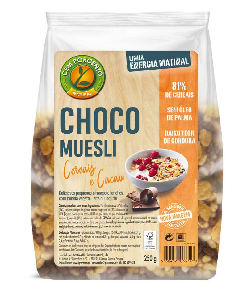 Choco Muesli 250g – NutriMachim – Suplementos Madeira – Loja online ...
